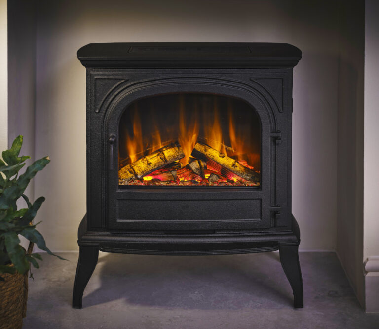 British Fires Hinton Cast Iron Electric Stove | Stoke Flame
